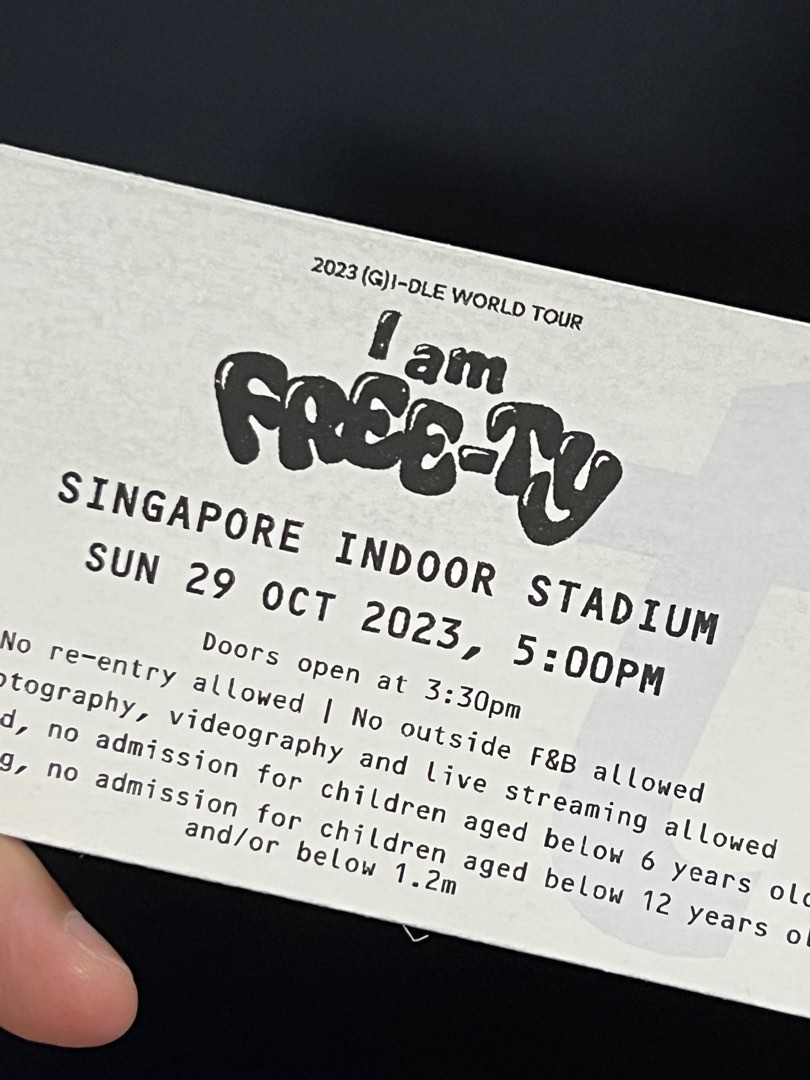 Below Cost GIDLE VIP3 Concert Ticket Neverland, Tickets & Vouchers, Event Tickets on Carousell