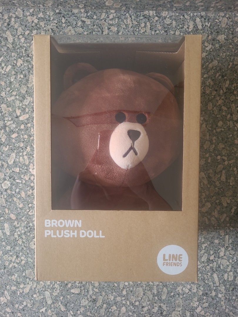 [Wts] Line friends brown plush doll, Hobbies & Toys, Toys & Games on ...