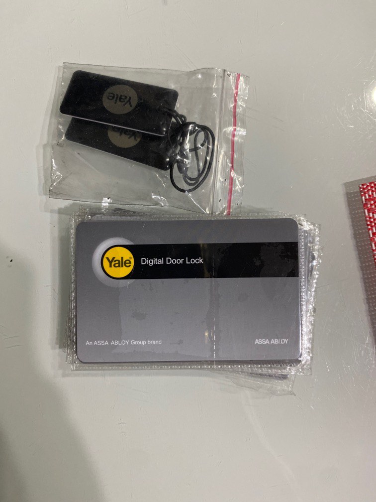 Yale digital door lock access cards and tags, Furniture & Home Living ...