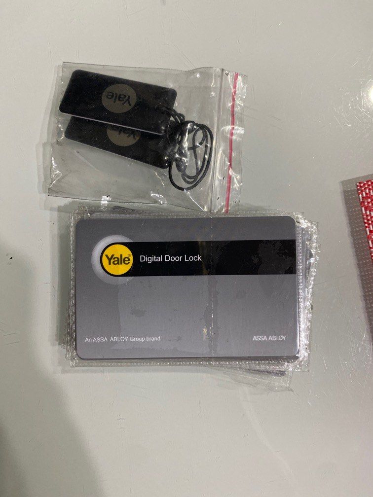 Yale digital door lock access cards and tags, Furniture & Home Living ...