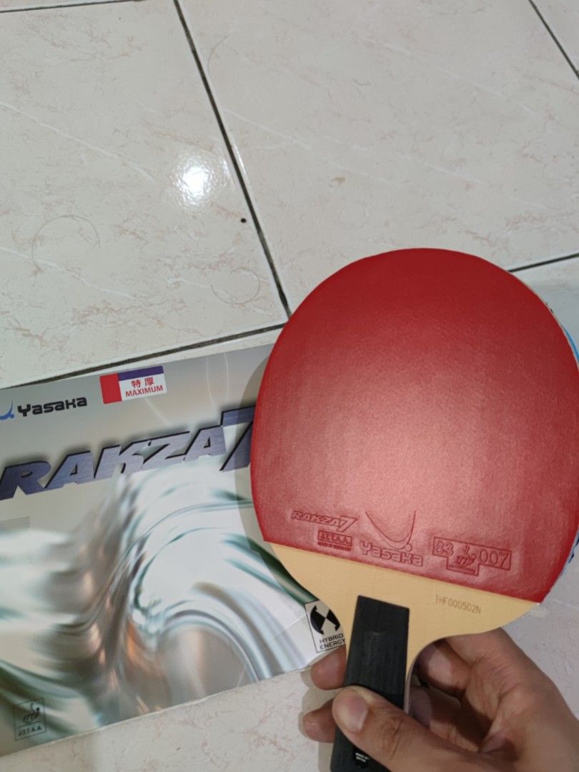 Yinhe T9 CS Penhold Table Tennis Racket with Rakza 7 Max and Dawei 388D-2 Rubber, Sports ...