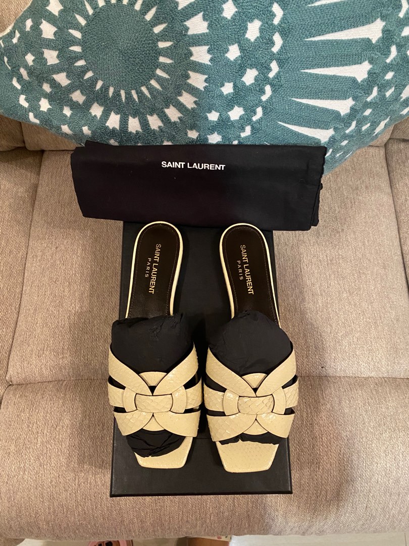 Ysl slides, Luxury, Sneakers & Footwear on Carousell