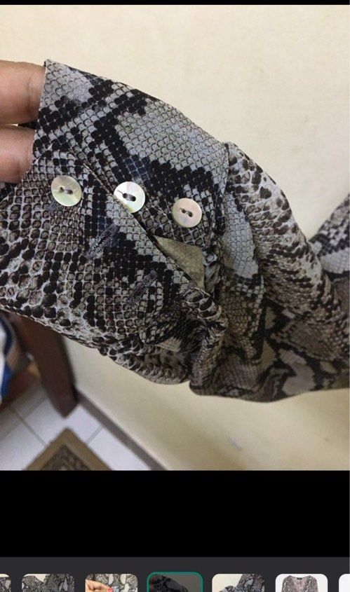 zara snake printed skin leotard, Women's Fashion, Tops, Blouses on Carousell