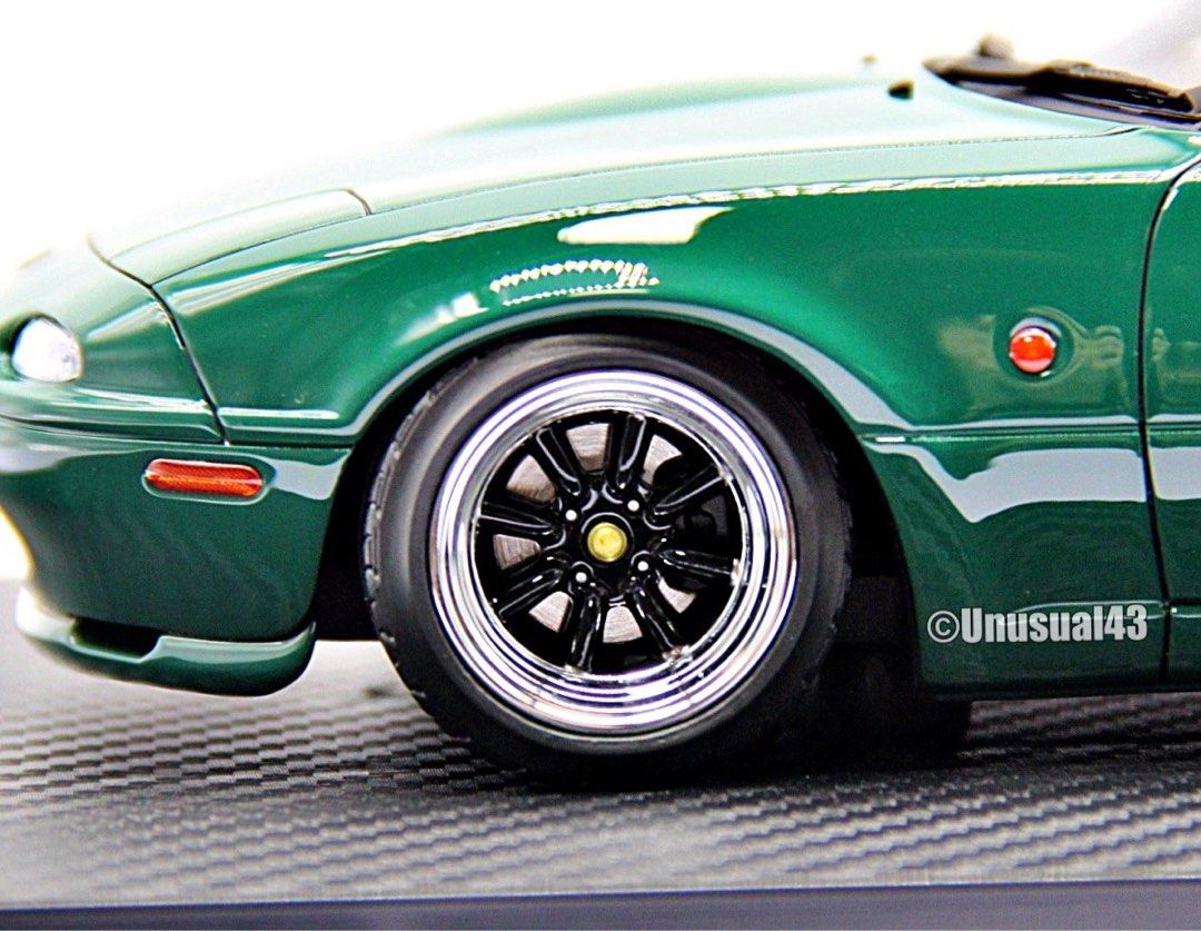 1/18 Ignition Model Mazda Mx-5 Eunos Roadster (NA) Green, Hobbies ...