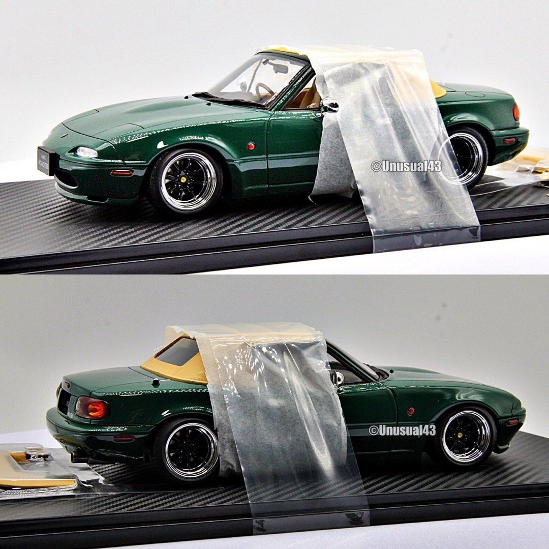 1/18 Ignition Model Mazda Mx-5 Eunos Roadster (NA) Green, Hobbies ...