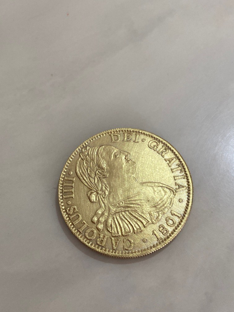 1801 Carolus IIII Dei Gratia 8R Spanish Colonial Coin Bronze, Hobbies ...