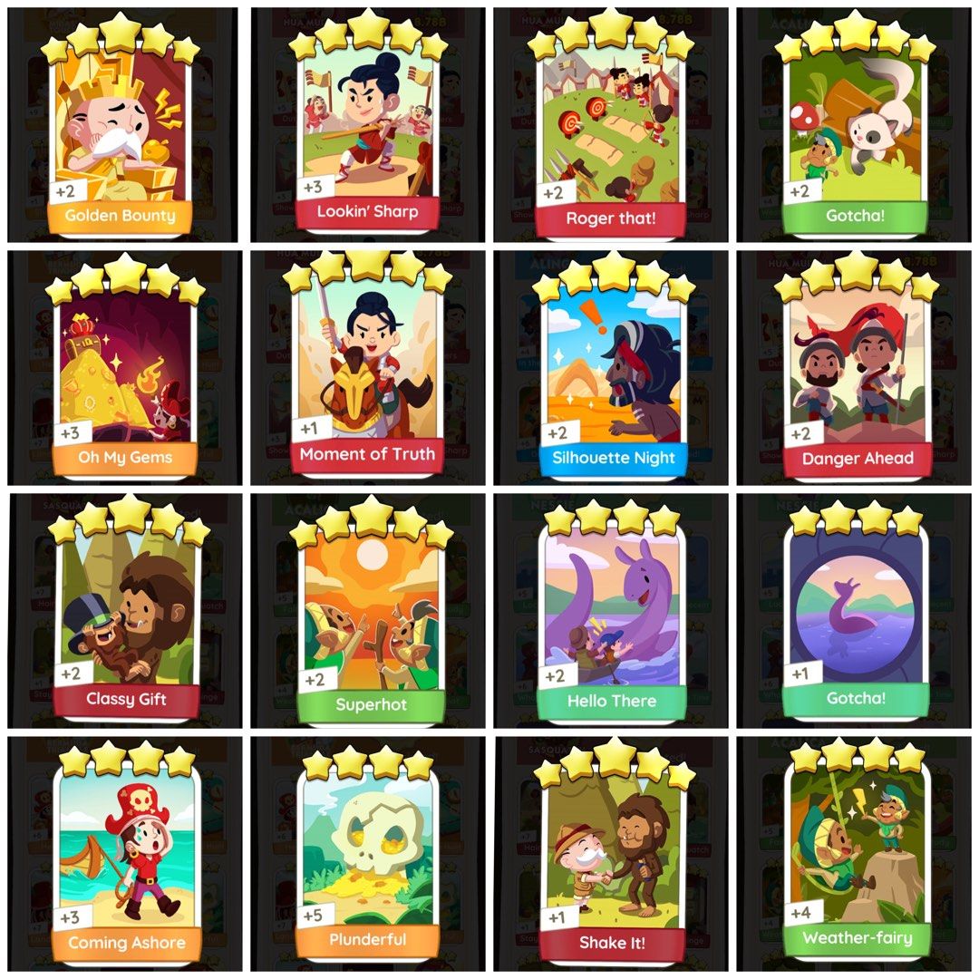 4 Star 5 Star Monopoly Go Card | Epic Myths Album, Hobbies & Toys, Toys ...