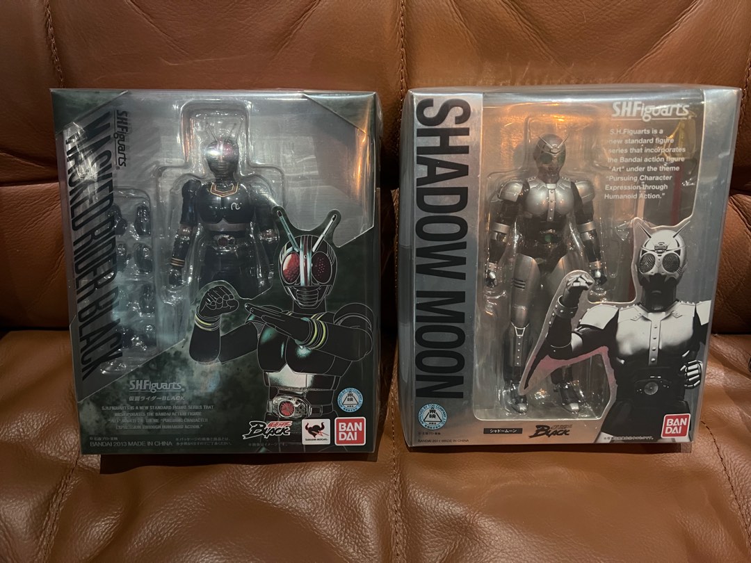 全新舊版 港版 SHF 幪面超人 Black 影月 Masked Rider black & shadow moon, 興趣及遊戲, 玩具 ...