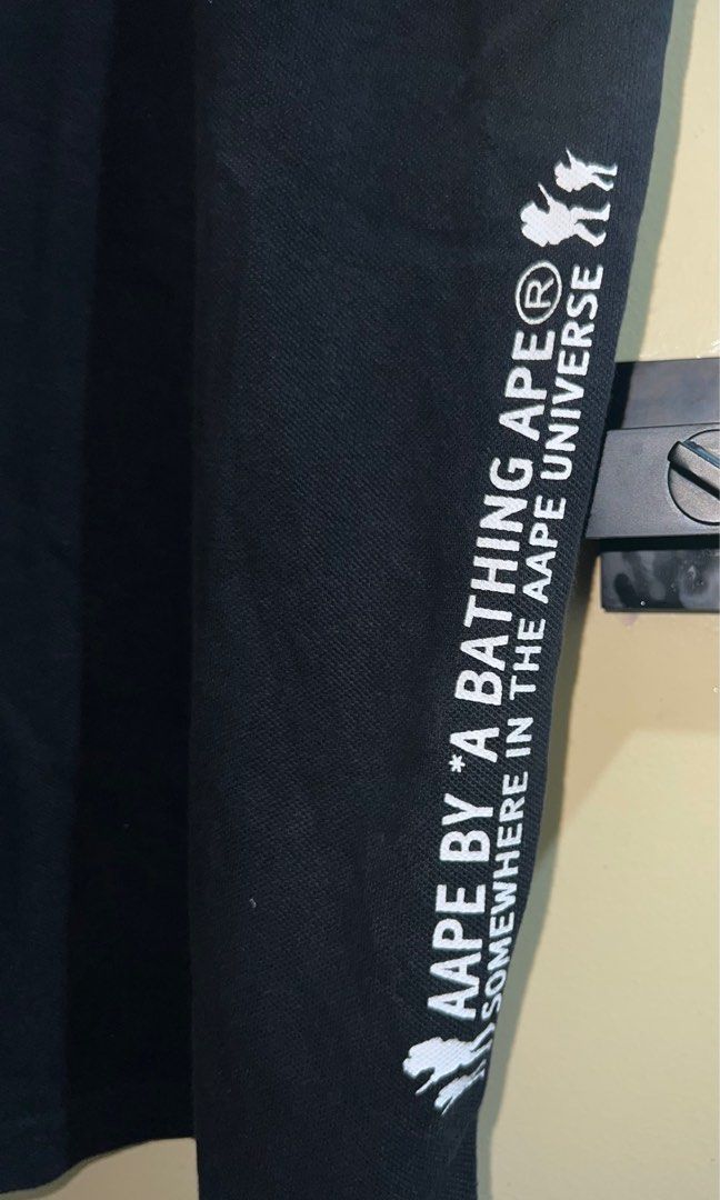 AAPE BY * A Bathing Ape USA Embroid Logo short sleeve, Men's Fashion ...