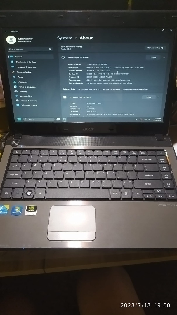 Acer Aspire Laptop Computers Tech Laptops Notebooks On Carousell