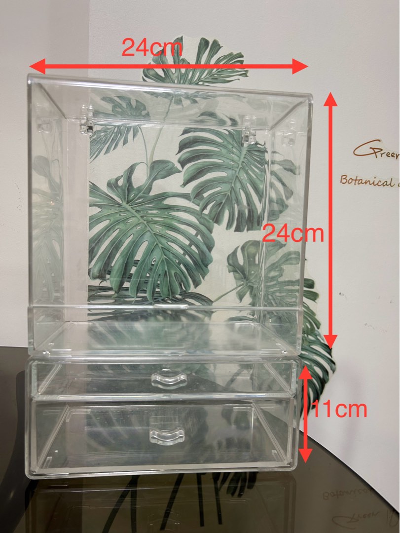 Acrylic make up organiser two layers, Furniture & Home Living, Home ...