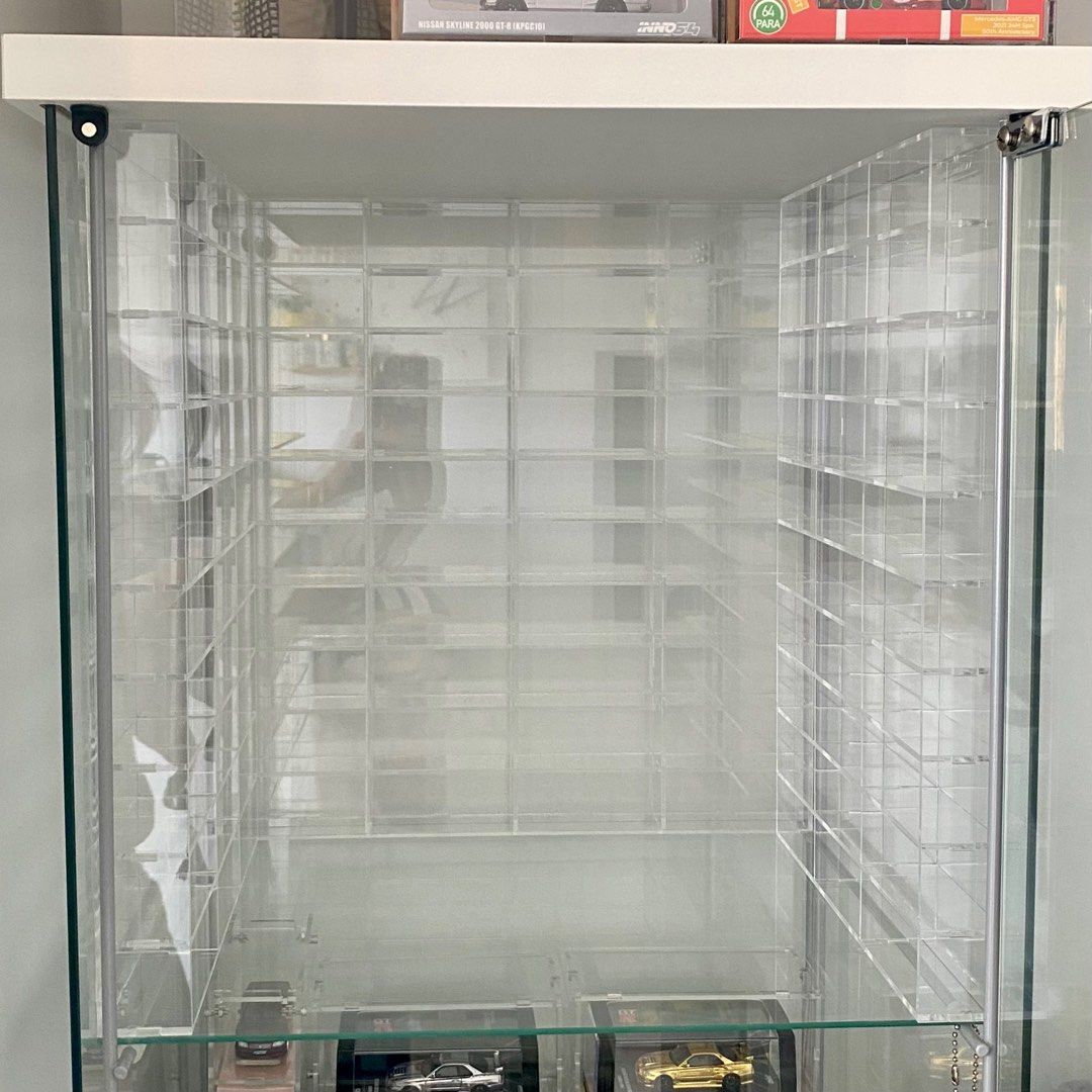 Acrylic Rack 100-slots for IKEA Detolf Display Cabinet (Hot Wheels/Inno ...