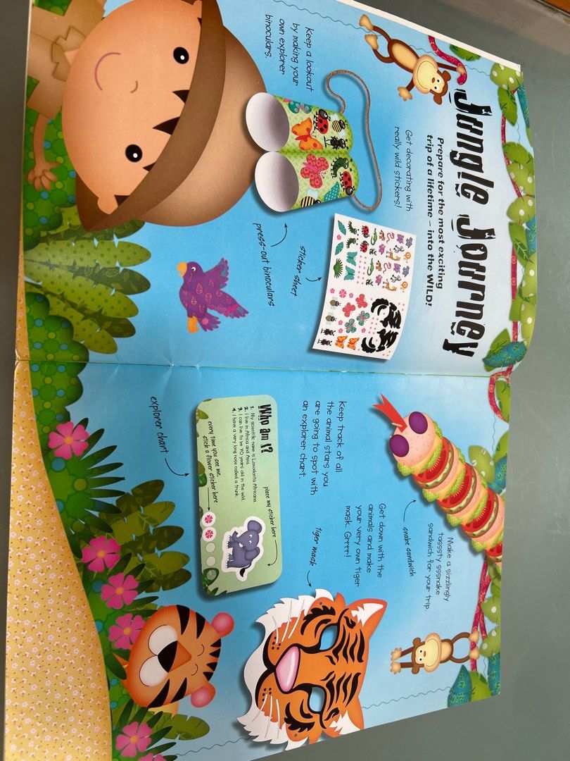 Activities book jungle explorer art and craft sensory play children ...
