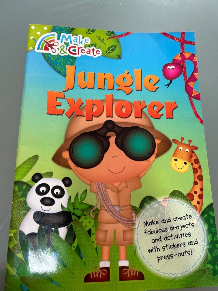 Activities book jungle explorer art and craft sensory play children ...