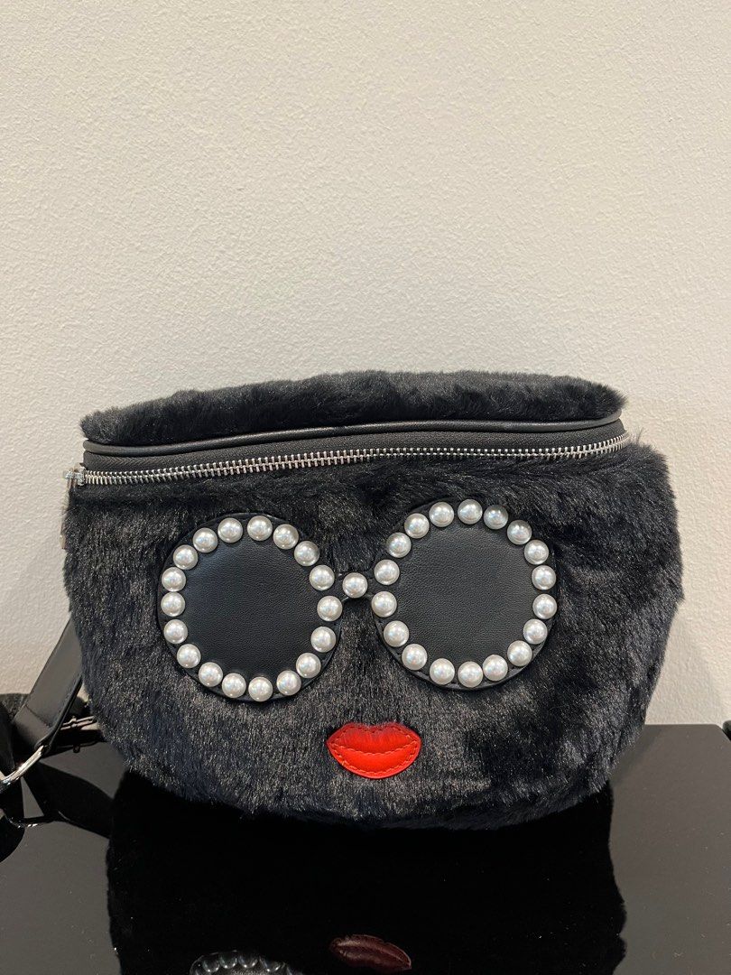 Ajolie limited edition furry bum bag, Women's Fashion, Bags & Wallets ...