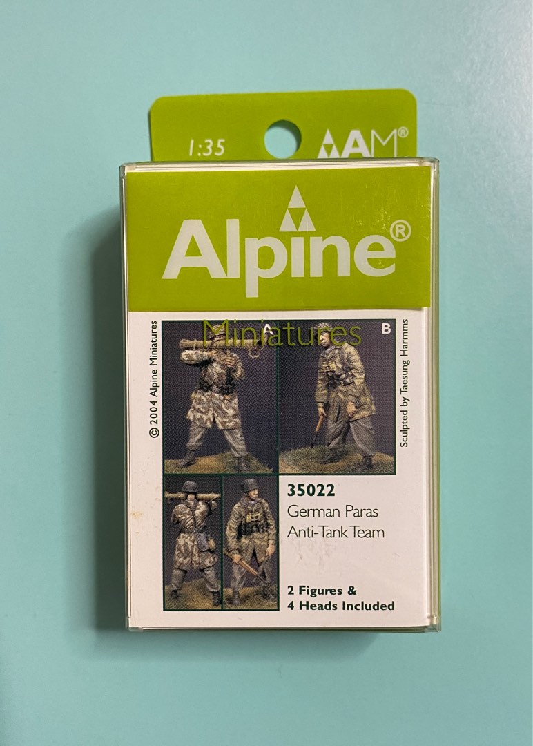 Alpine Miniatures 35022 German Paras Anti-Tank Team, 興趣及遊戲, 玩具 & 遊戲類 ...