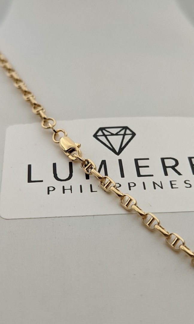 Anchor Chain with Crab Lock | 20" | 2.8MM | 18K | SDG | Yellow Gold ...