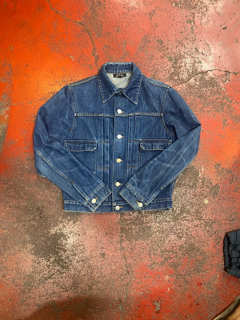 APC Selvedege Denim Jacket, Men's Fashion, Coats, Jackets and Outerwear ...