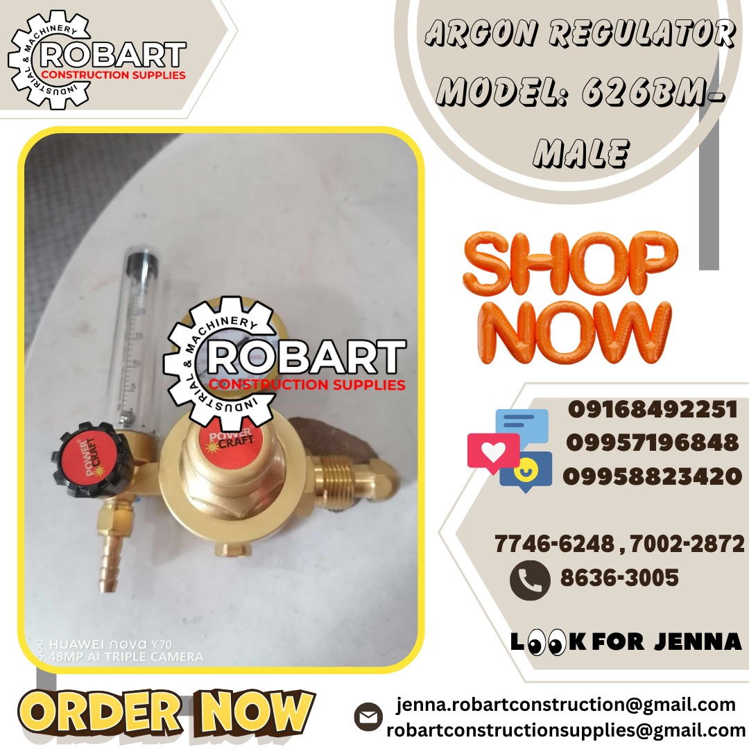 Argon Regulator Model: 626BM-MALE, Commercial & Industrial ...