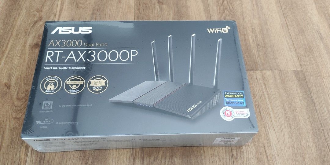 Asus - RT-AX3000P dual band smart WiFi 6 (802.11ax) router, Computers ...