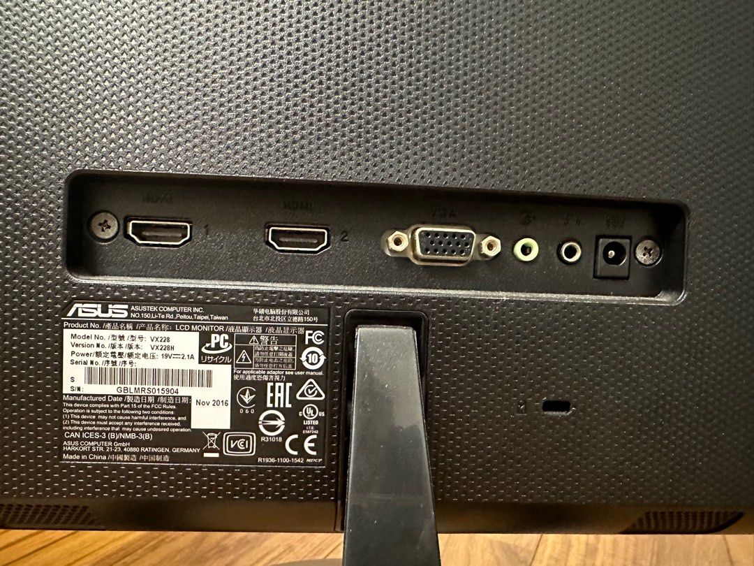 ASUS monitor VX228, Computers & Tech, Desktops on Carousell