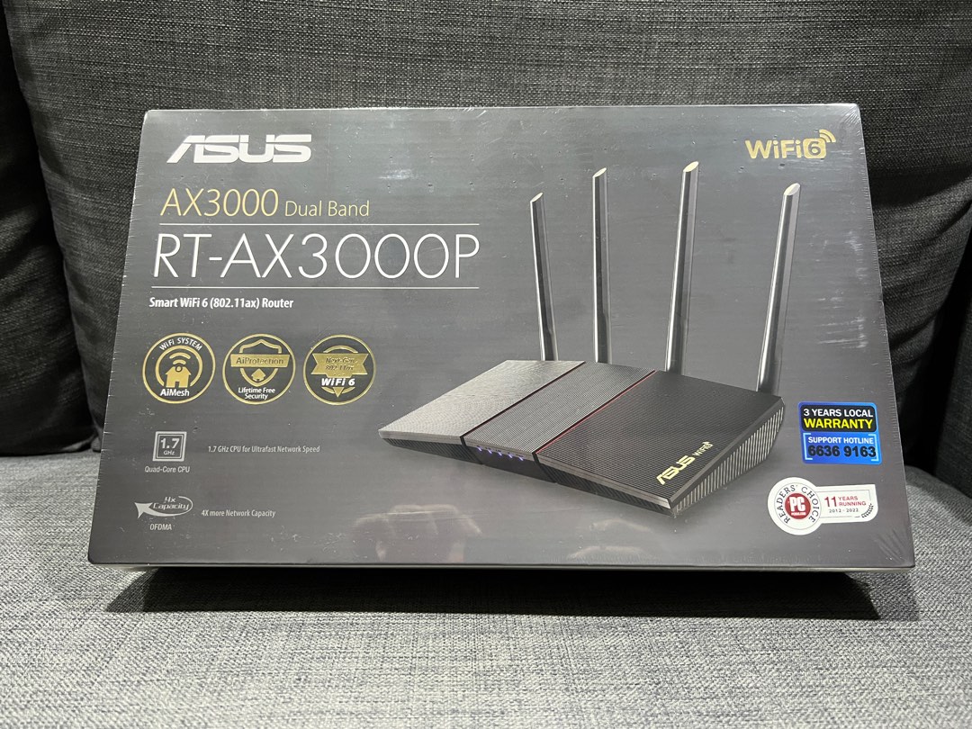 Asus RT-AX3000P Dual Band WIFI 6, Computers & Tech, Parts & Accessories ...