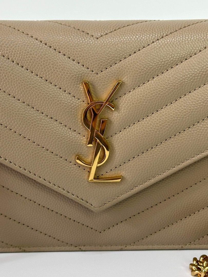 Authentic YSL Woc Small Grain Leather in ghw, Luxury, Bags & Wallets on ...