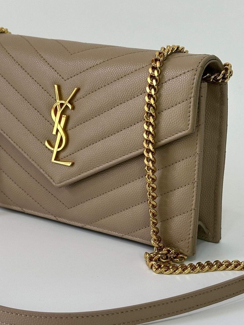 Authentic YSL Woc Small Grain Leather in ghw, Luxury, Bags & Wallets on ...