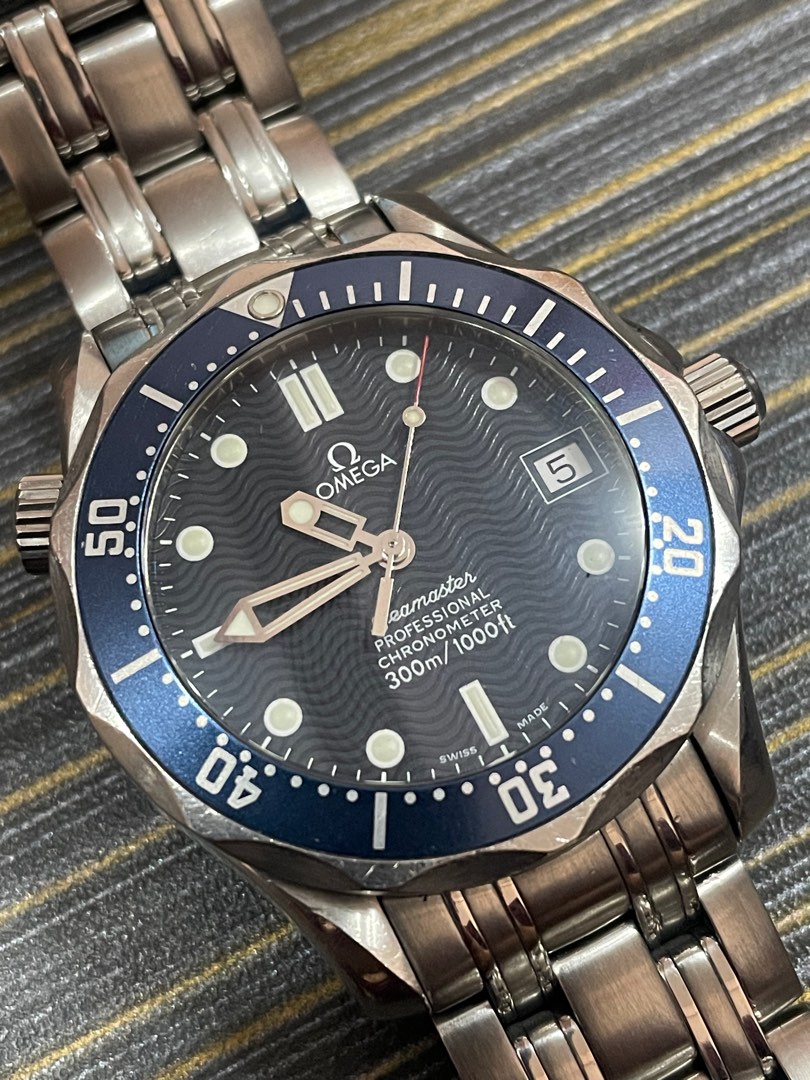 Automatic Omega 36mm James Bond Blue, Men's Fashion, Watches ...