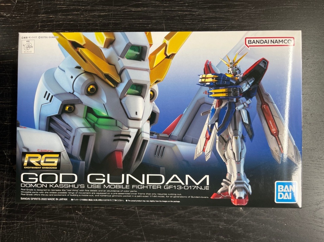 Bandai RG 1/144 God Gundam Plastic Model Kit, Hobbies & Toys, Toys ...
