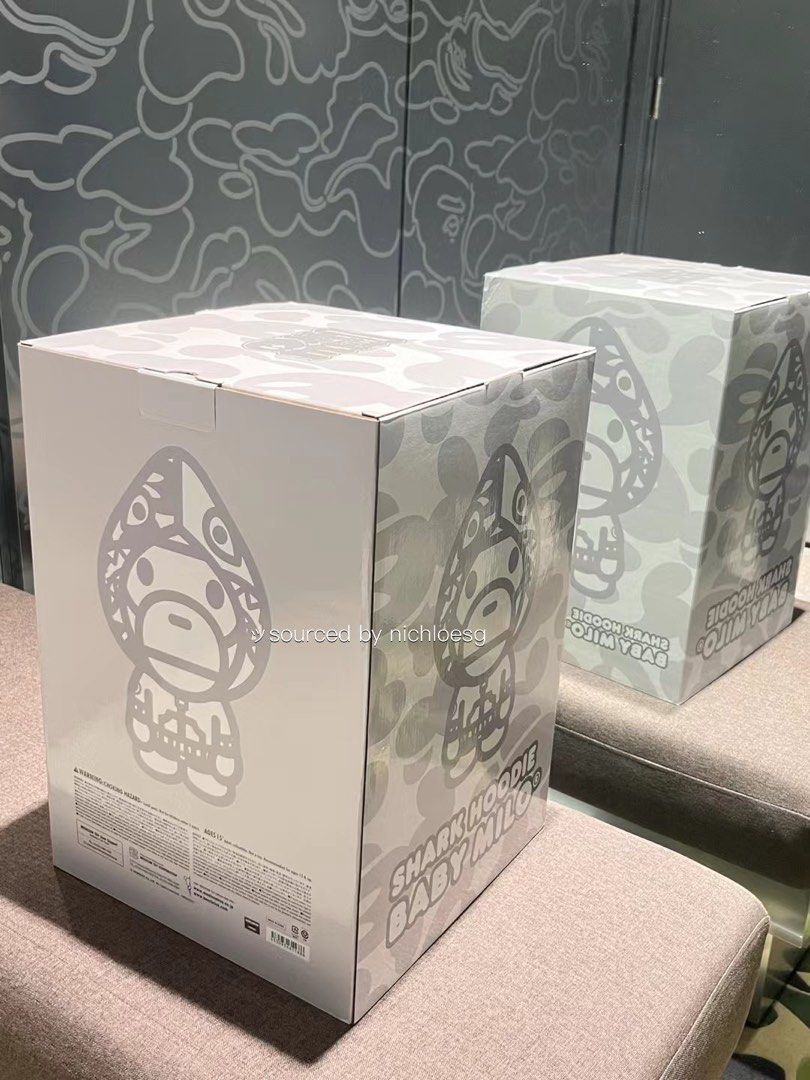 BAPE BABY MILO SHARK HOODIE STATUE, Hobbies & Toys, Toys & Games on ...