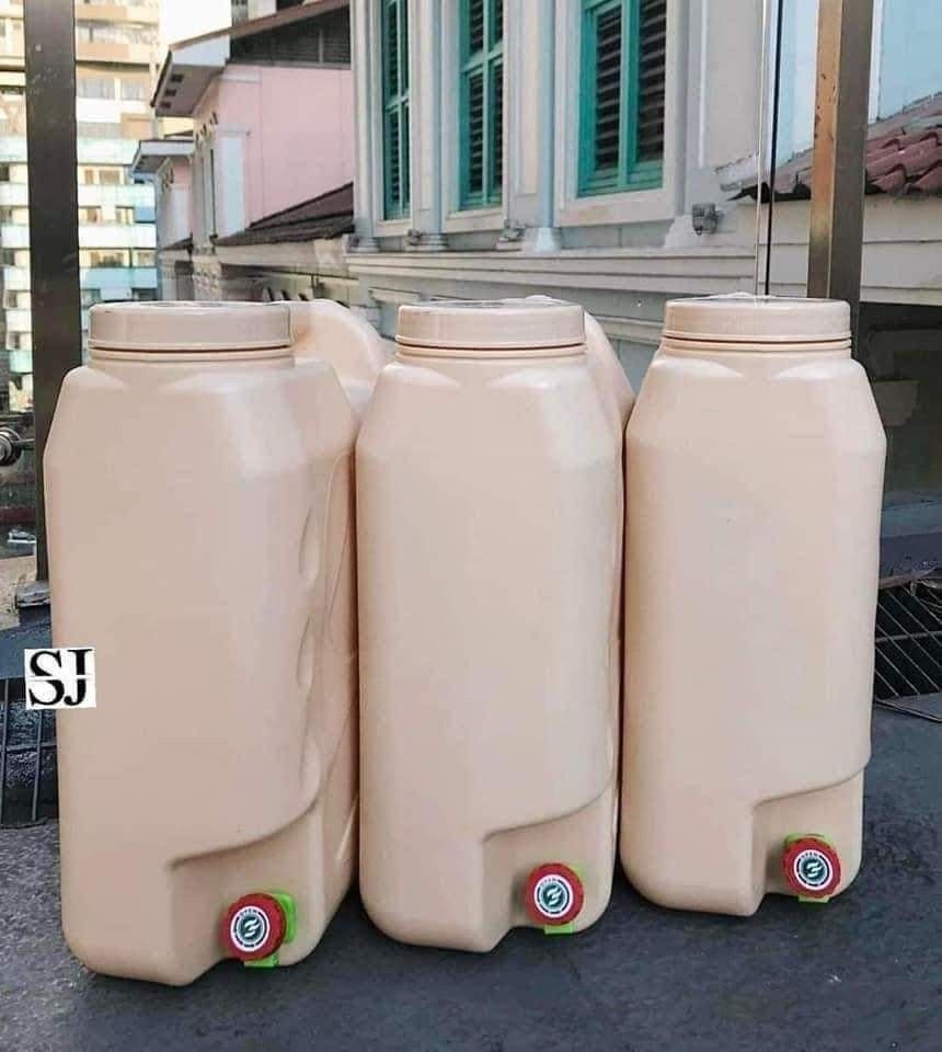 Beige Aesthetic Water Gallon, Furniture & Home Living, Kitchenware ...