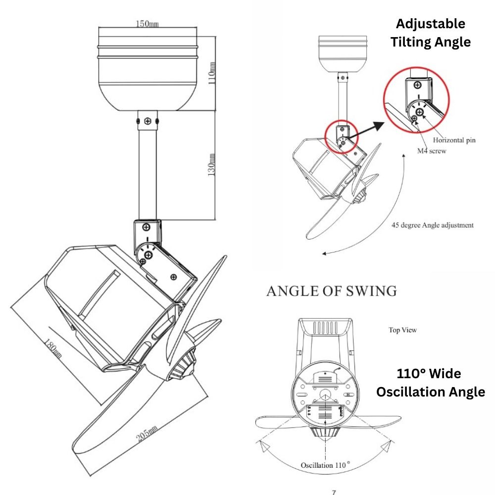 Bestar Dino 16" Corner Fan ARR, Furniture & Home Living, Lighting ...