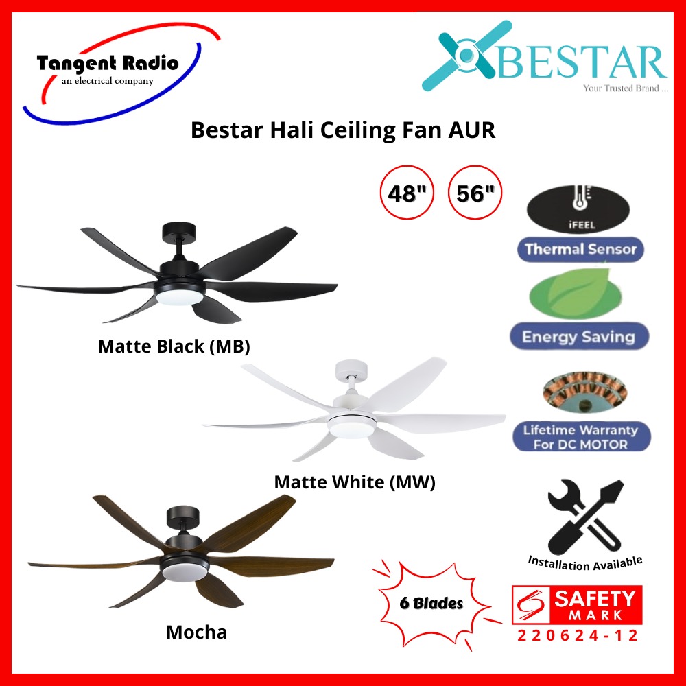 Bestar Hali Ceiling Fan AUR, Furniture & Home Living, Lighting & Fans ...