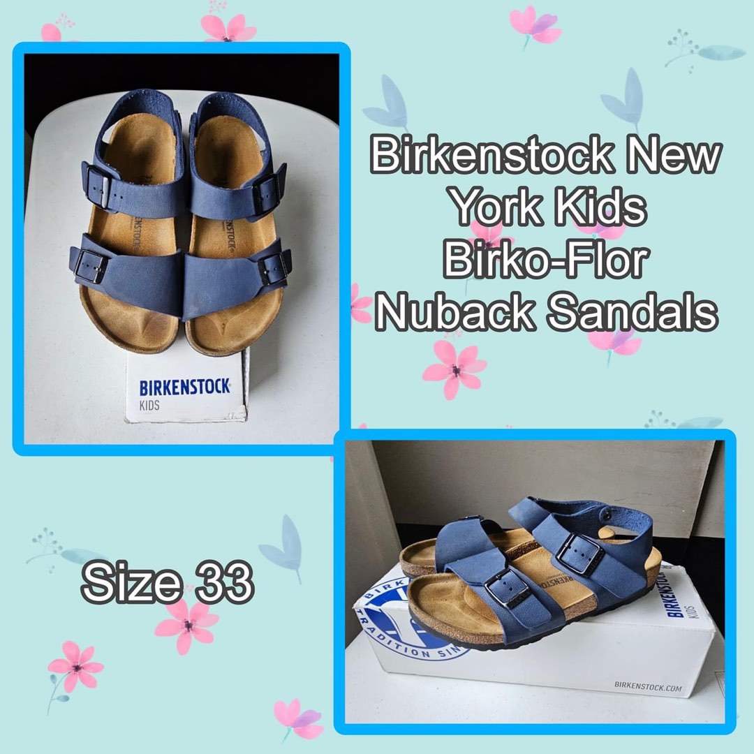 Birkenstock New York Kids Birko-Flor Nuback, Babies & Kids, Babies ...