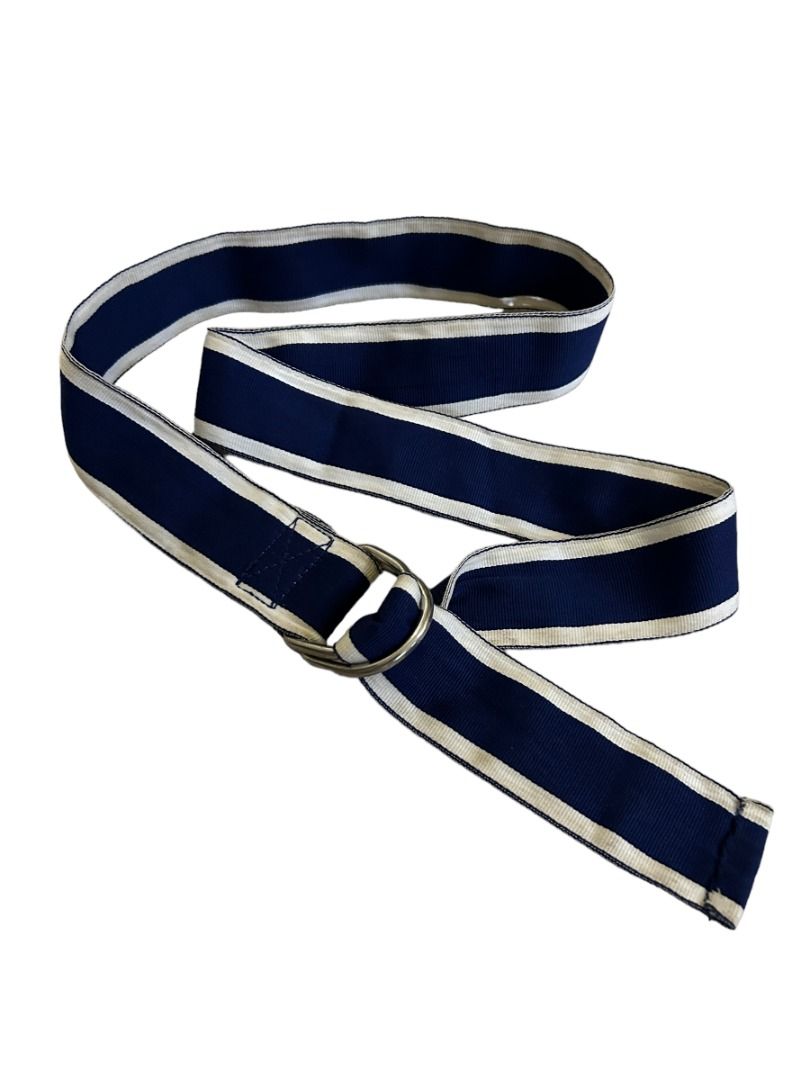 BLUE AND WHITE RIBBON BELT UNISEX, Men's Fashion, Watches & Accessories ...