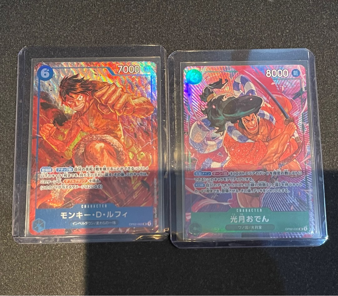 Blue Luffy & Oden AA OP2 One Piece Card TCG, Hobbies & Toys ...