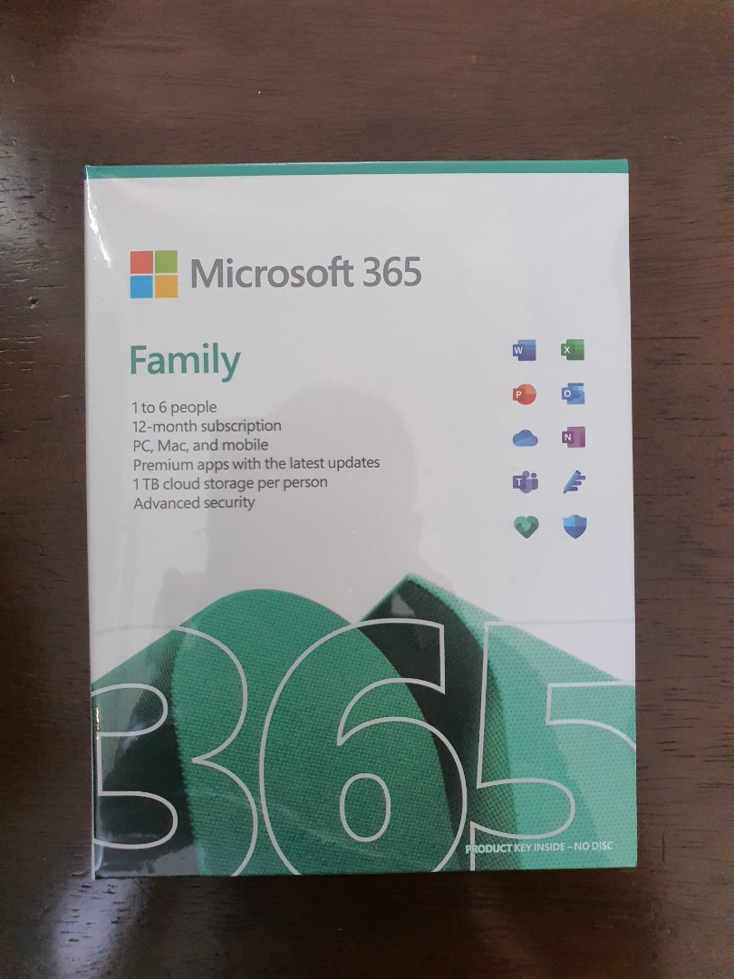 BN Sealed Microsoft 365 Family Physical Retail Box, Computers & Tech ...