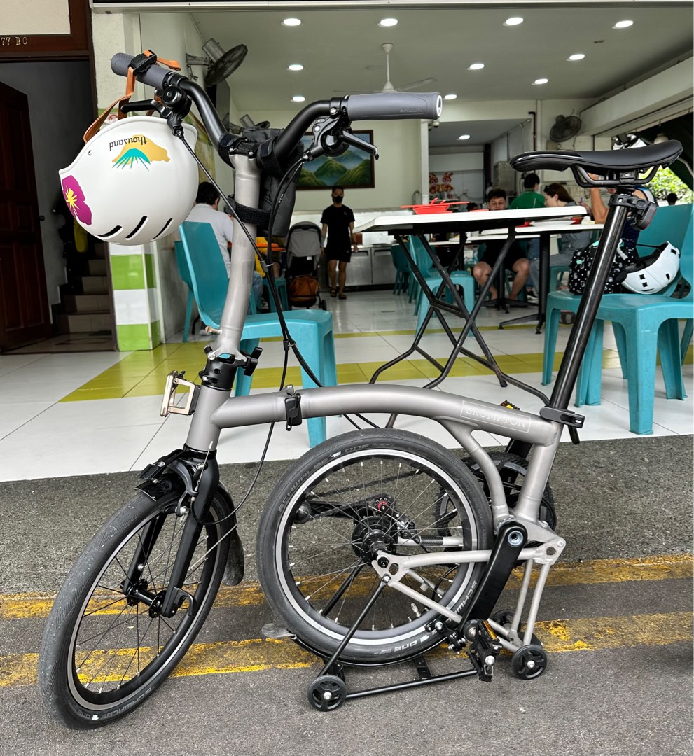 Brompton T line M bar with rack , Sports Equipment, Bicycles & Parts ...