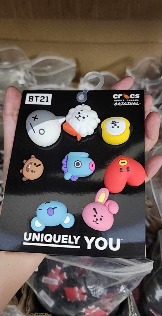 BT21 Jibbitz Pack Original, Women's Fashion, Footwear, Shoe inserts on ...