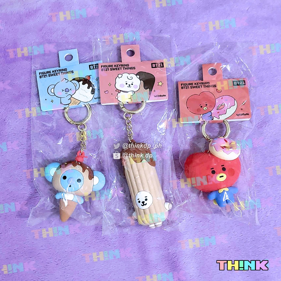 BT21 Sweet Things Figure Keyring ( bts koya rj tata churro on hand ...