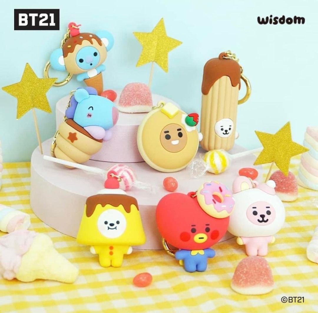 BT21 Sweet Things Figure Keyring ( bts koya rj tata churro on hand ), Hobbies & Toys ...