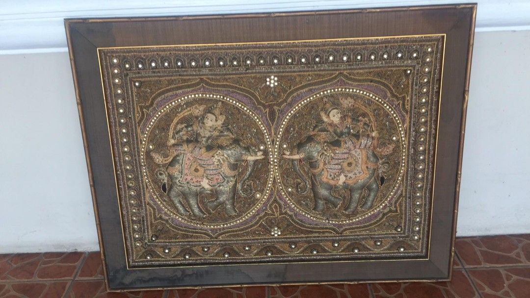 Burmese Tapestry Frame, Hobbies & Toys, Memorabilia & Collectibles ...