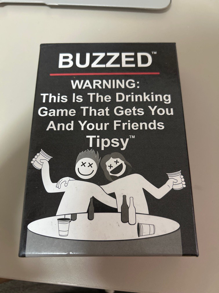 Buzzed drinking party game cards, Hobbies & Toys, Toys & Games on Carousell