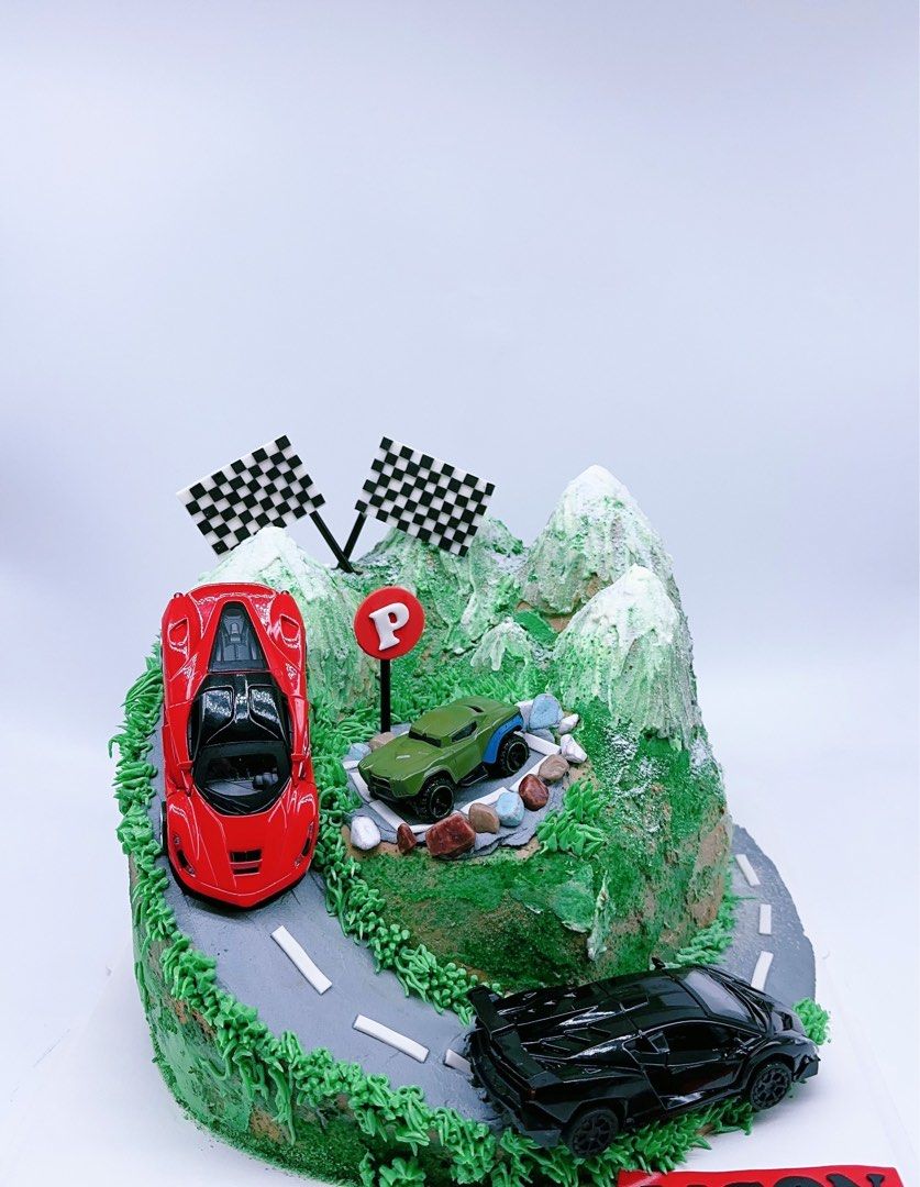 Car cake Ferrari, Food & Drinks, Homemade Bakes on Carousell