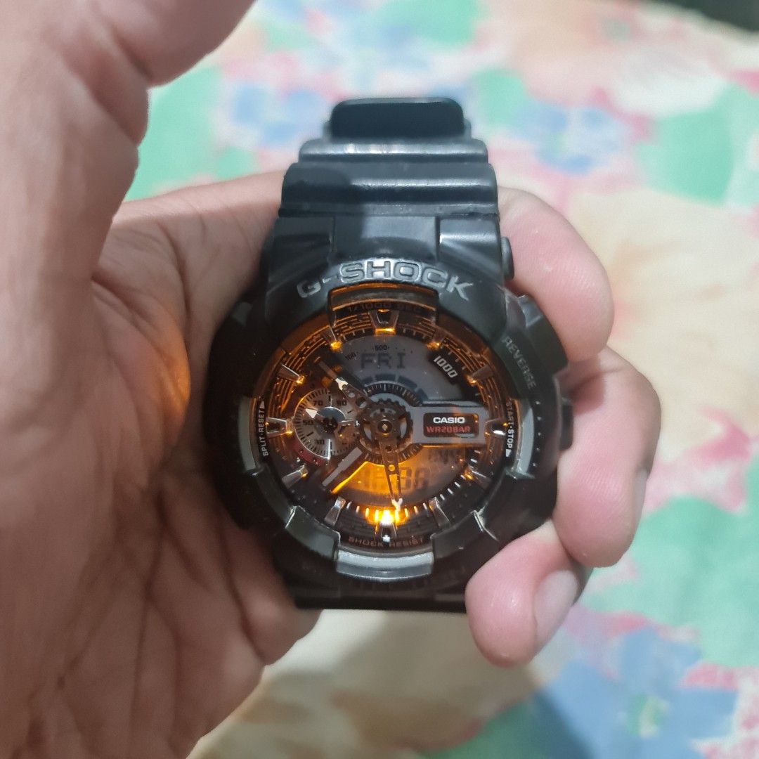 Casio Gshock GA110 red eye, Men's Fashion, Watches & Accessories ...