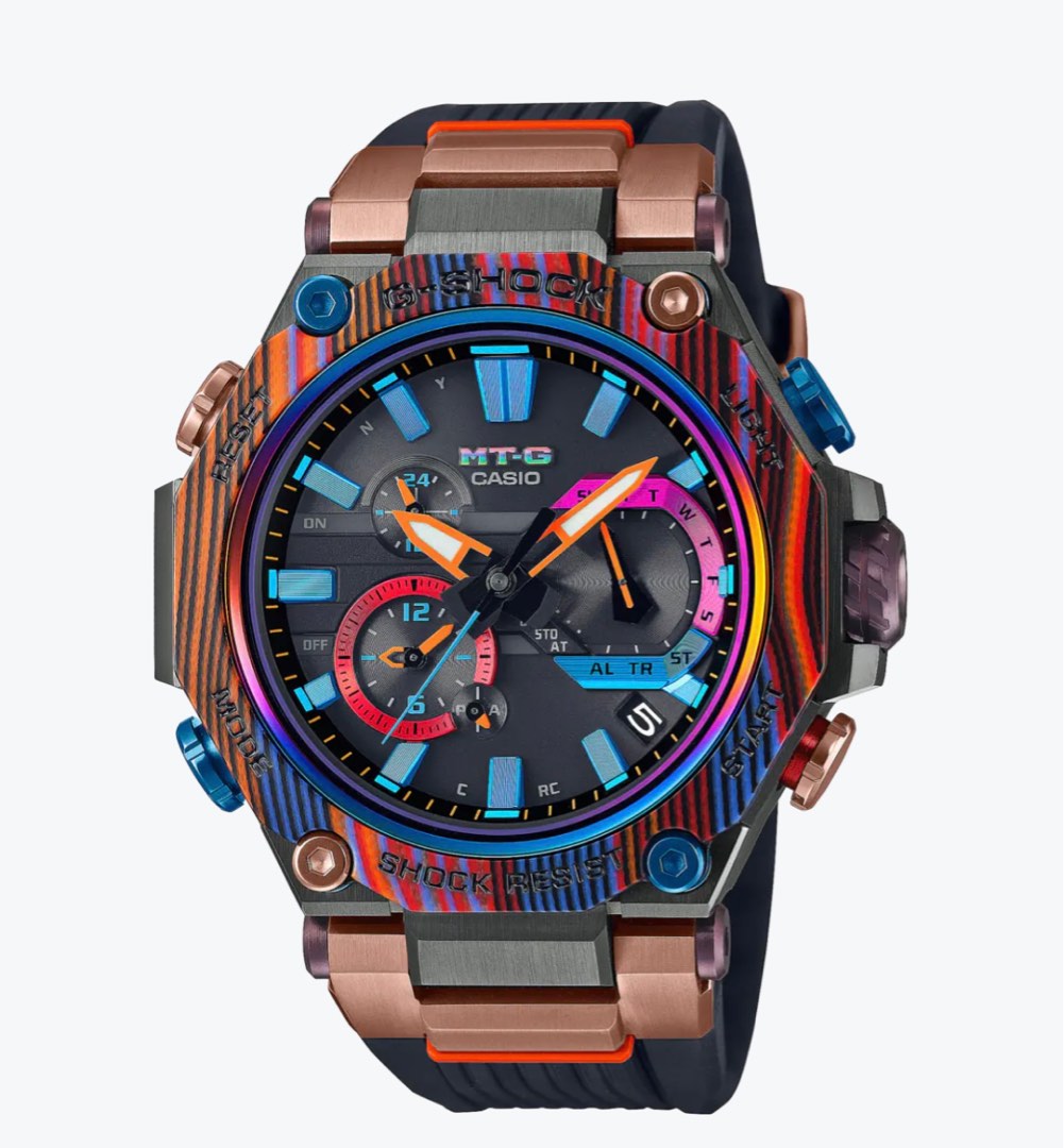 Casio Gshock MTG Multi-color Rainbow Mountain, Men's Fashion, Watches ...