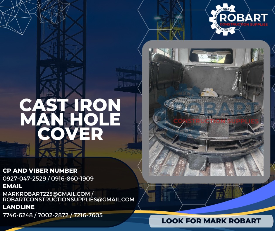 Cast Iron Man Hole Cover, Commercial & Industrial, Construction ...