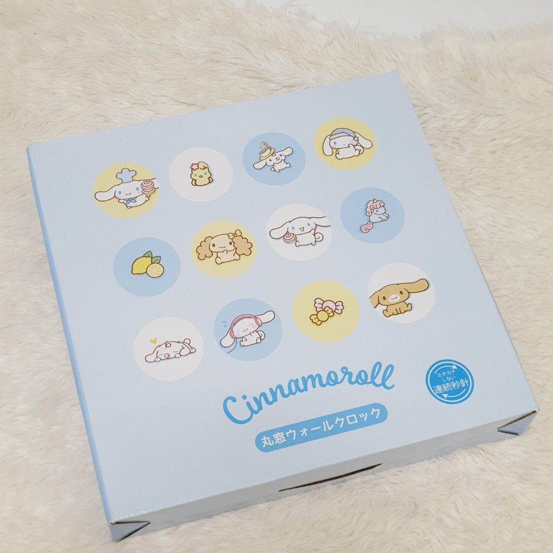 Cinnamoroll Wall Round Clock, Furniture & Home Living, Home Decor ...