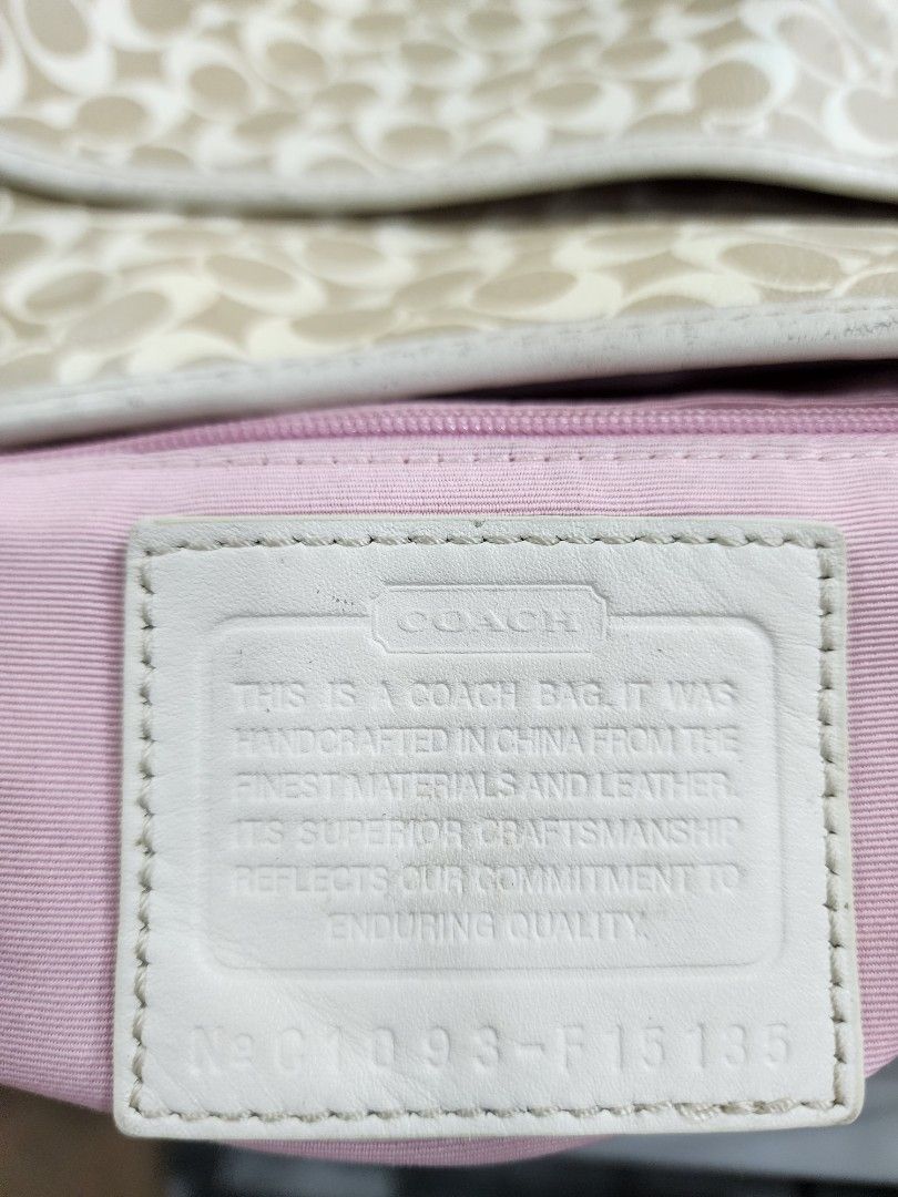 Coach Signature Chelsea Lea Medium Shoulder Tote Bag, Women's Fashion ...